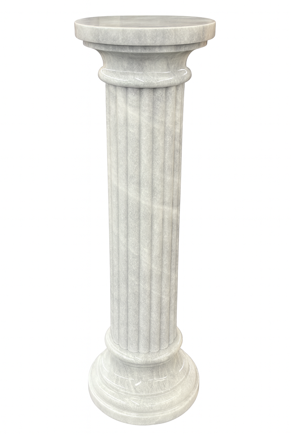 White Marble Pedestal – Crafters Stone & Gems